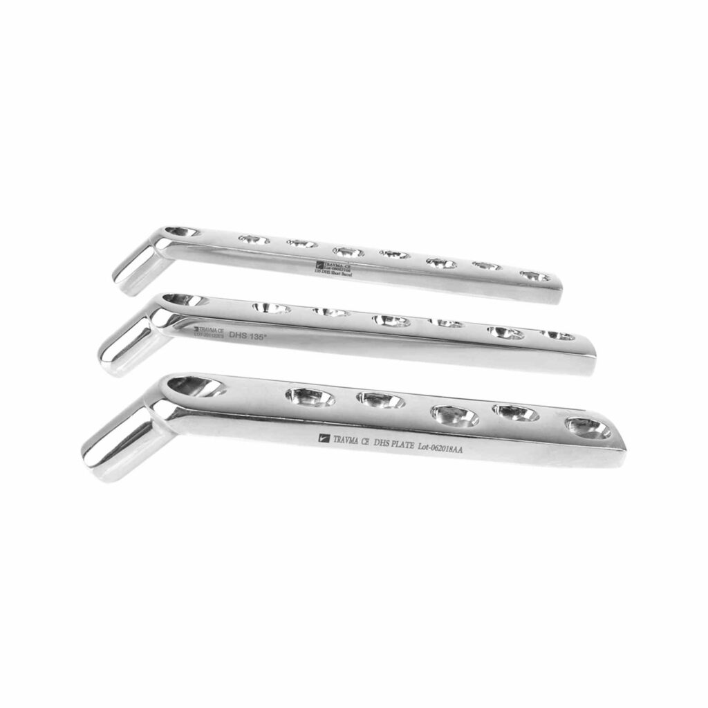 PLACA DHS 135° BARRIL CORTO - Travma medical