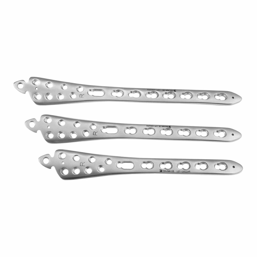 PLACA TIBIA DISTAL LCP 3.5 MM ACERO - Travma medical