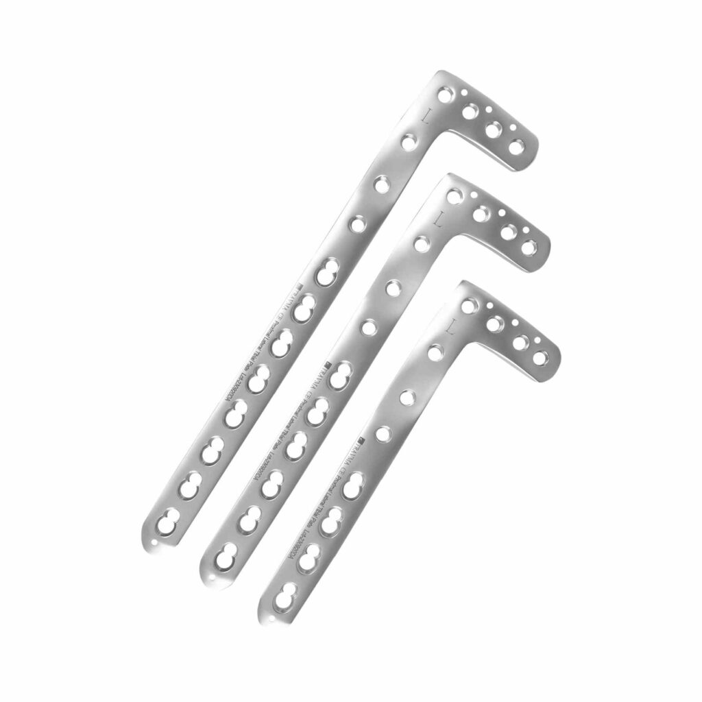 PLACA TIBIA PROXIMAL LATERAL LCP 3.5 MM ACERO - Travma medical