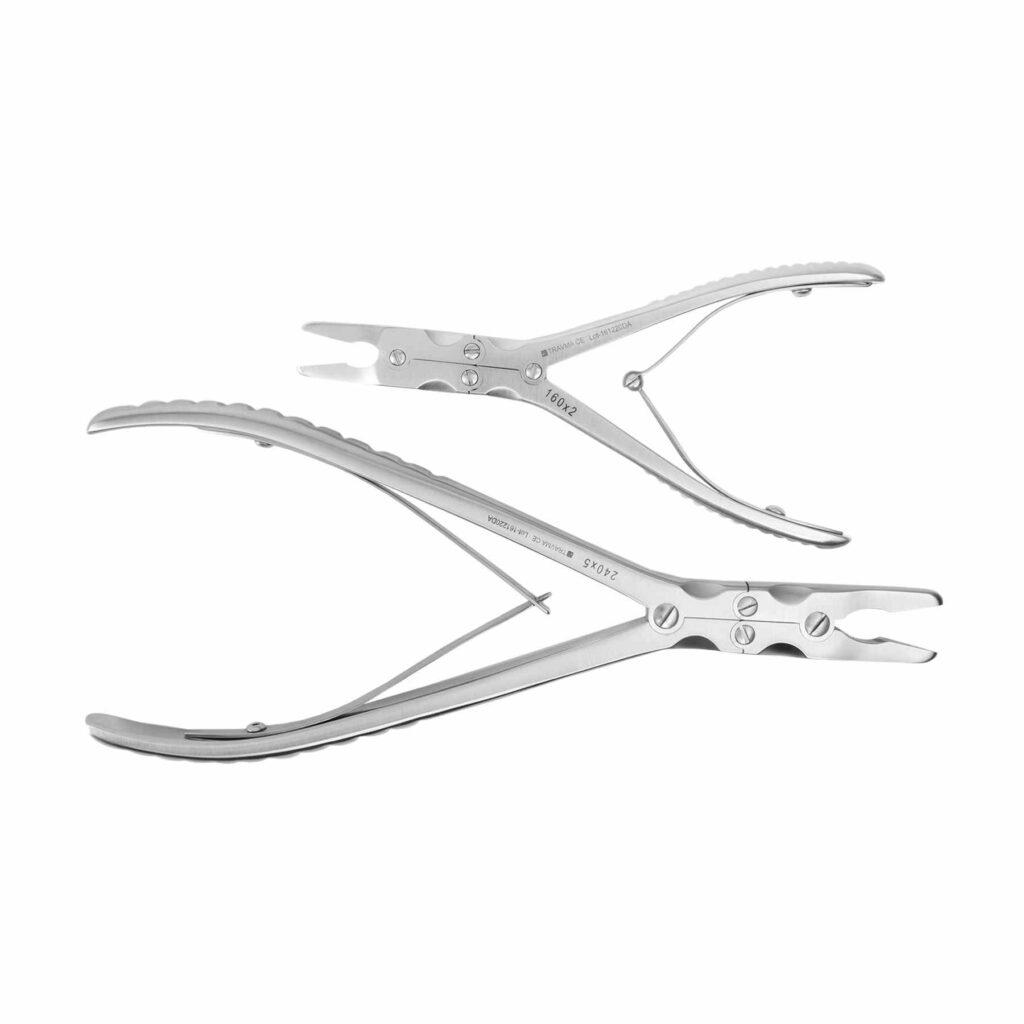 PINZAS GUBIA DOBLE ARTICULADA RECTA - Travma medical