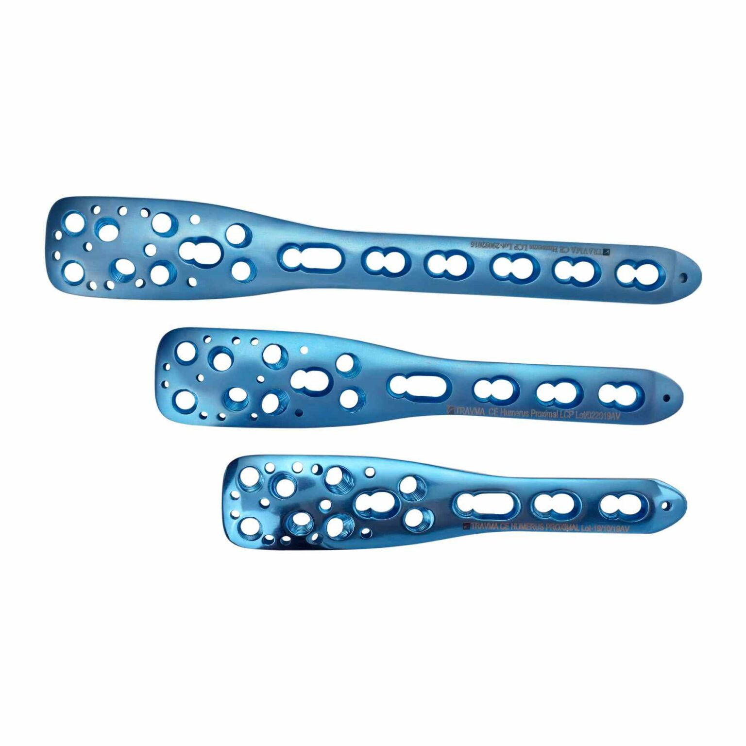 PLACA HUMERO PROXIMAL LCP 3.5 MM TITANIO - Travma medical