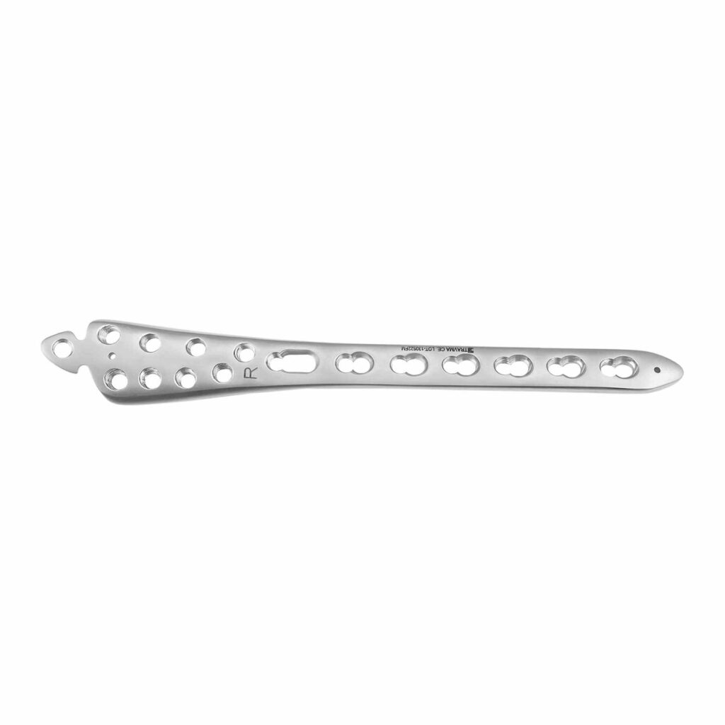 PLACA TIBIA DISTAL LCP 3.5 MM ACERO - Travma medical