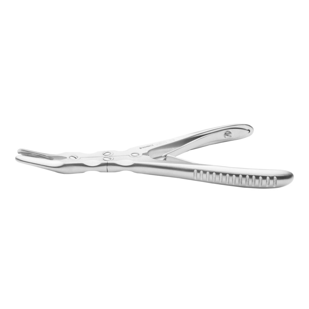 PINZA GUBIA DOBLE ARTICULADA CURVA - Travma medical