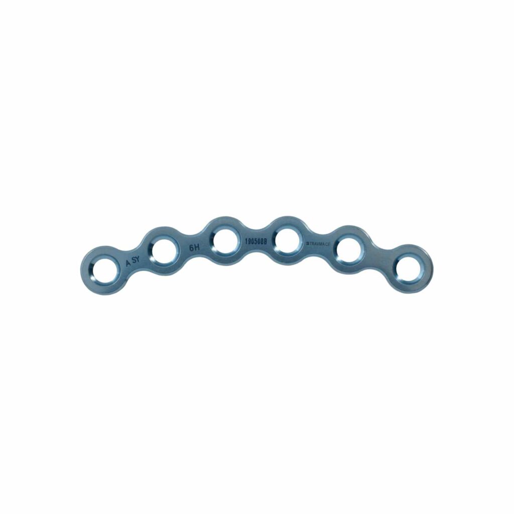 MINI PLACA CURVA 2.0 MM TITANIO - Travma medical